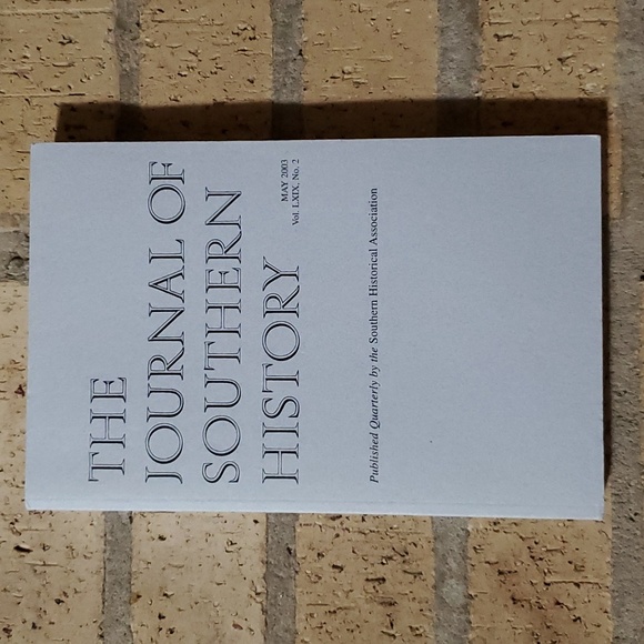 Southern Historical Association | Accents | The Journal Of Southern ...